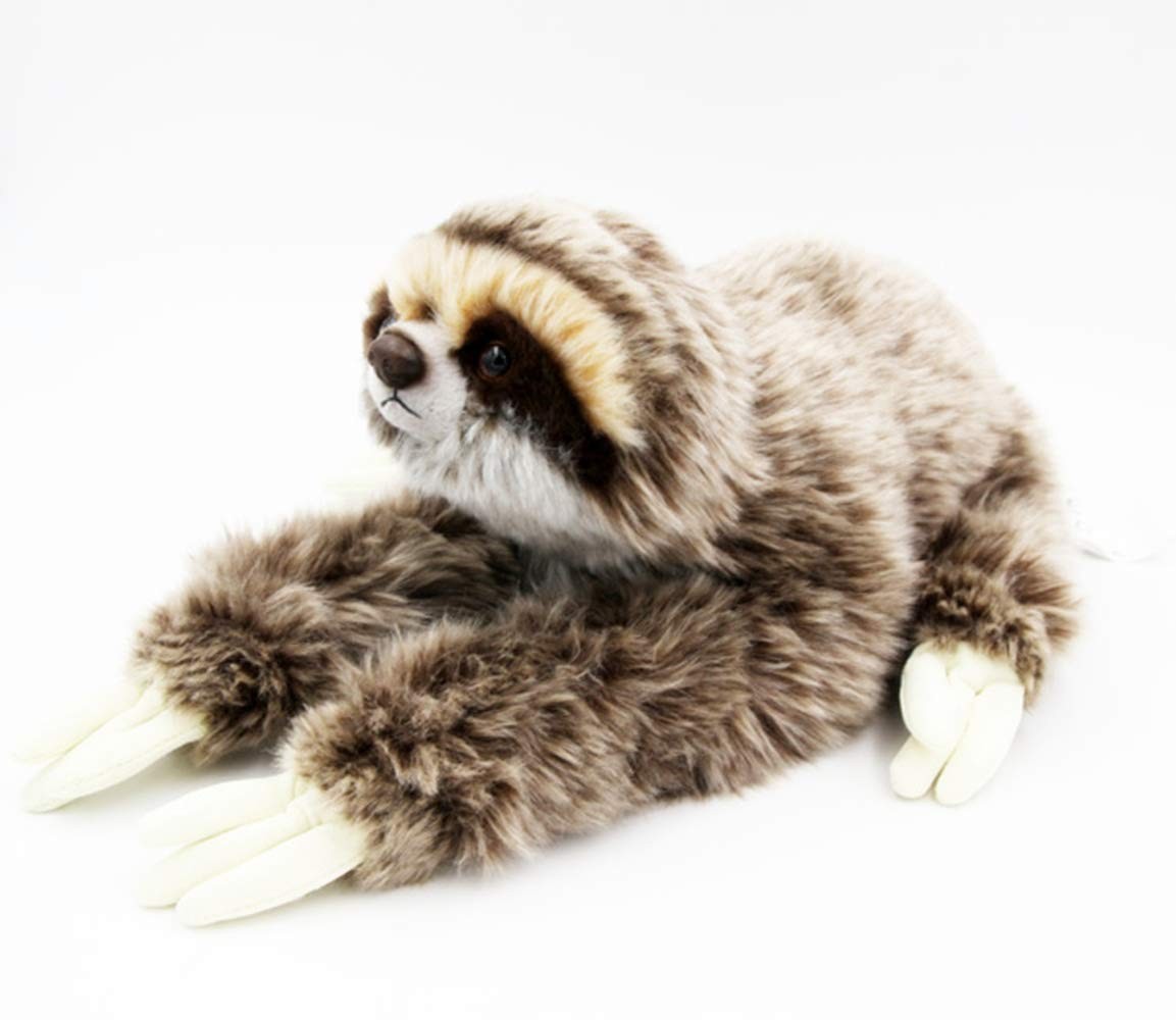 Cute Realistic Three Toed Sloth Plush Stuffed Animal Toy 12.5inch | eBay