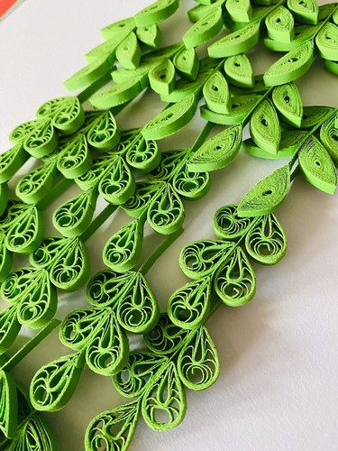 DIY Paper Quilling Leave Bunch Handmade Scrapbooking Craft Wall Art New ...