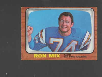 1966 Topps Football Card #128 Ron Mix-San Diego Chargers Ex Card | eBay
