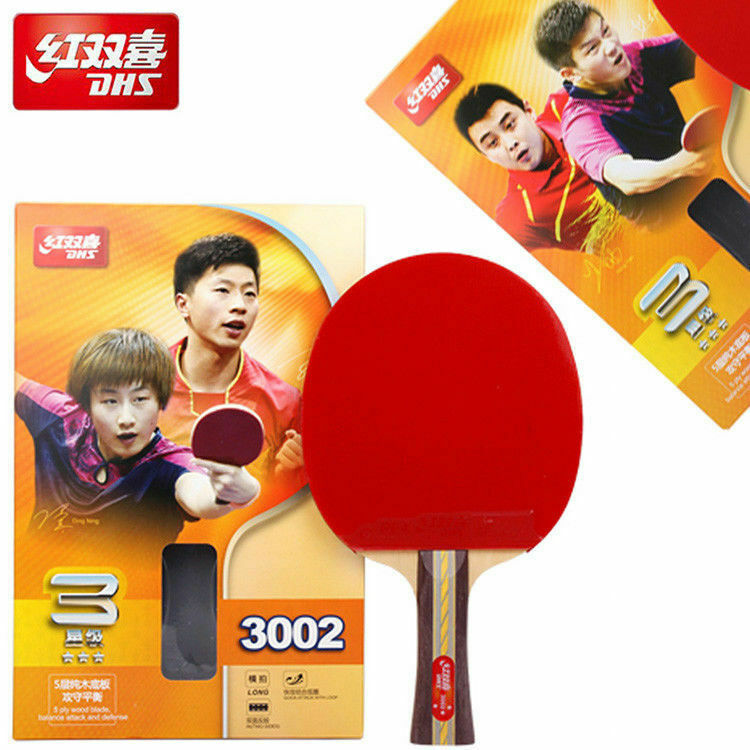 Decent DHS 3002 Long handle (shakehand) Ping Pong Racket Table Tennis ...