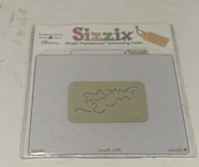 Sizzix Embossing Folder New In Package Ellison Bat Halloween | eBay