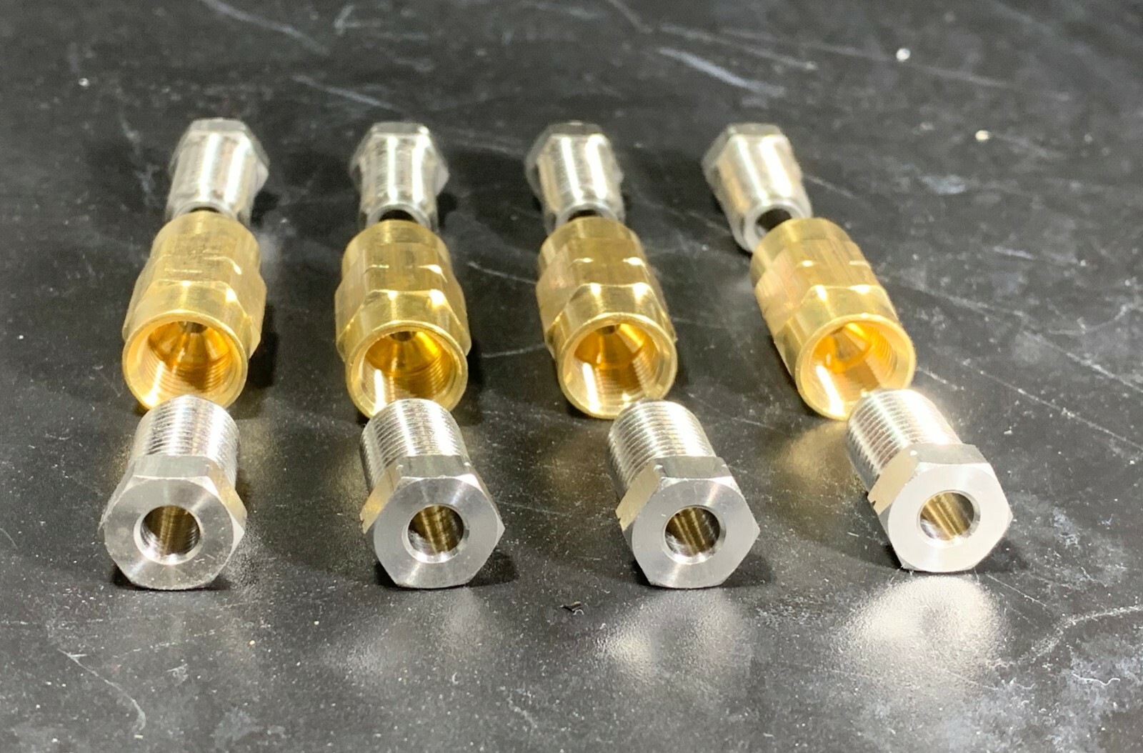 12 Piece 3/16" 10mm bubble Stainless Steel Brake Line Fittings & brass ...