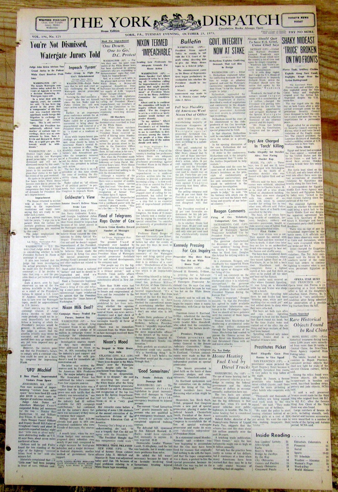 1973 newspaper JONESBORO Arkansas men IMPERSONATE ALIEN UFO visitors ...