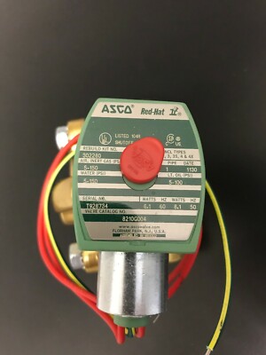 ASCO 8210G004 1" BRASS SOLENOID VALVE, 120VAC, N.C. | eBay