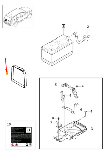 For Volvo S60 2019-2021 Volvo 31651960 Battery Hold Down Frame for sale ...