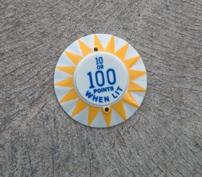 POP BUMPER CAP SUNBURST 10 or 100 Points When Lit Y-B 3A-7187 | eBay