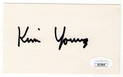 Kim Young Signed Autographed Index Card PGA Golfer JSA AX25646 | eBay