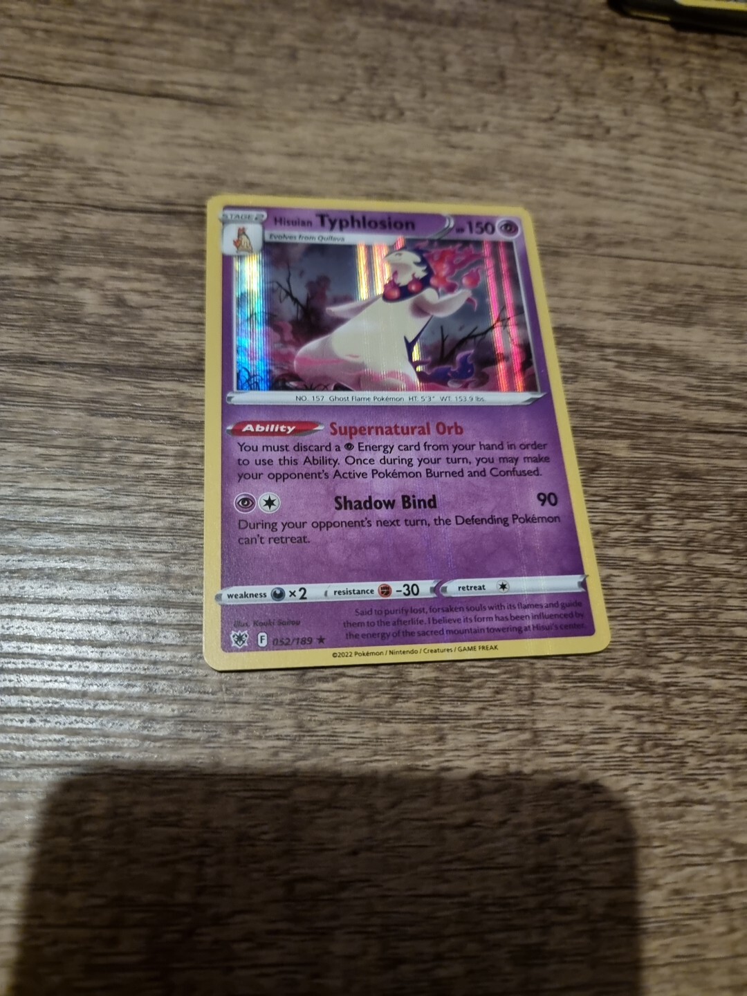 Pokémon TCG Hisuian Typhlosion Sword & Shield - Astral Radiance 052/189 ...