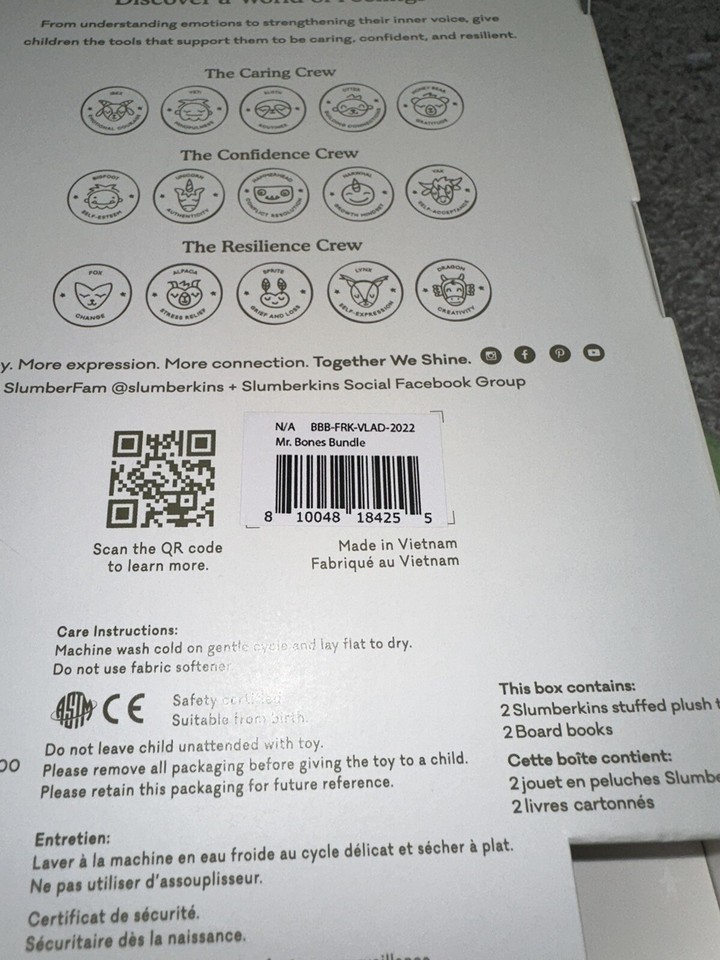 Slumberkins Mr. Bones Mini Bundle Vlad Frank Complete with Book NEW | eBay