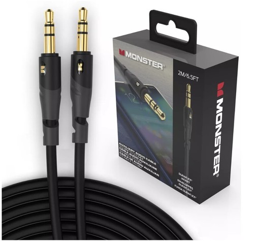 Monster Essentials Mini-to-Mini Audio Interconnect Cable - 3.5mm Stereo ...