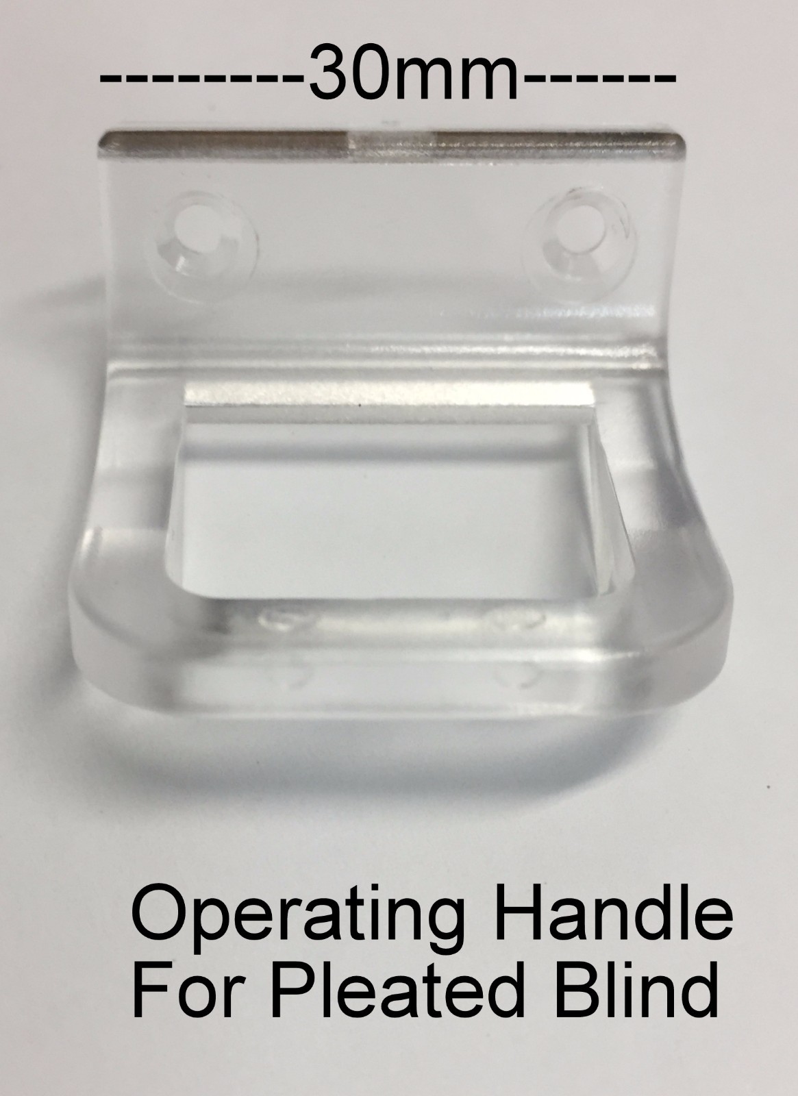 30mm CLEAR HANDLE FOR PLEATED ROOF & PERFECT FIT PLEATED BLINDS (PL1001 ...