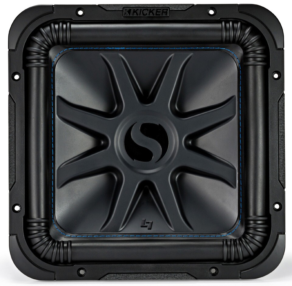 Kicker L7S12 Car Audio Solo-Baric 12 Subwoofer Square L7 Dual 4 Ohm Sub ...