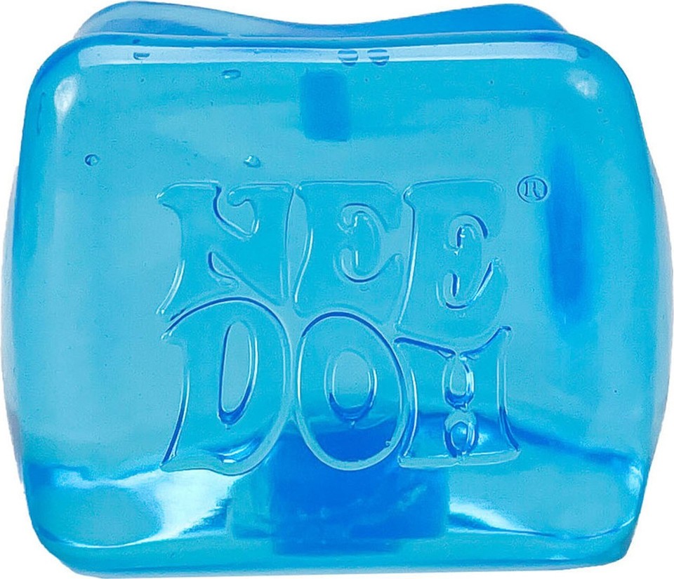 NeeDoh Nice Berg Blue XL Giant Nee Doh Nice Cube Solid Squish Jelly Ice ...