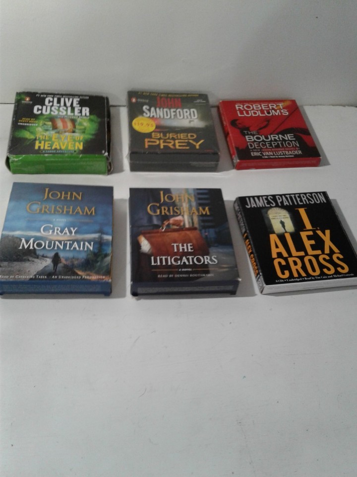 Lot of 14 Audiobooks on CD Mystery Suspense Thriller Audio Books | eBay