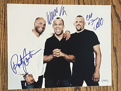 Chuck Liddell Randy Couture Wanderlei Silva signed autograph 11x14 ...