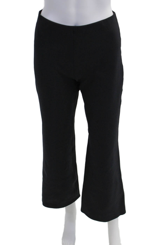Theory Womens Elastic Waistband High Rise Core Scuba Kick Pants Black ...