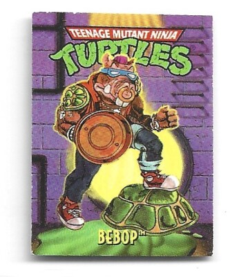 TEENAGE MUTANT NINJA TURTLES PLAYMATES MINI INSERT CARD BEBOP TMNT | eBay