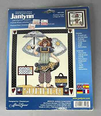 Janlynn Counted Cross Stitch Kit Summer Angel Alma Lynne 2002 Design 12 ...