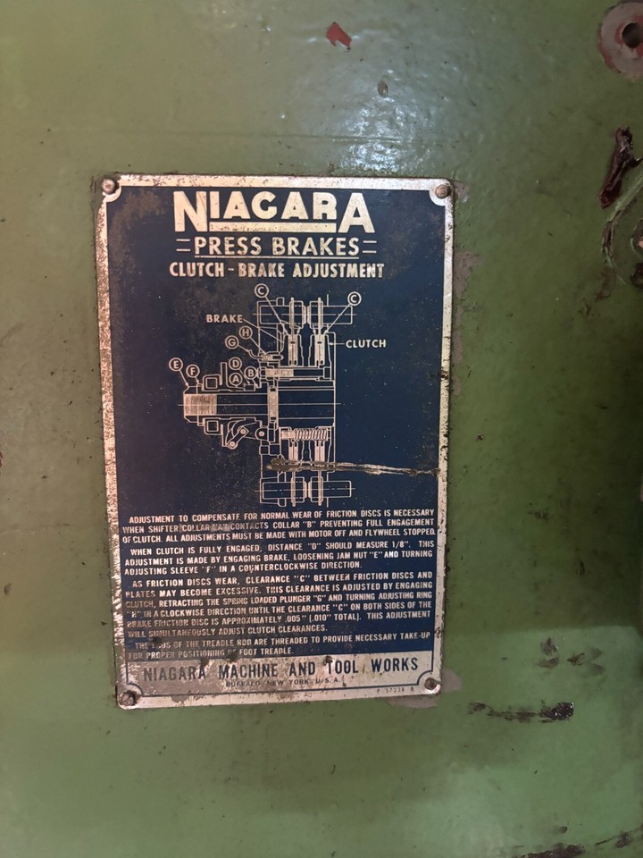 Niagara 8ft IB25-6-8 Press Brake 25 ton | eBay