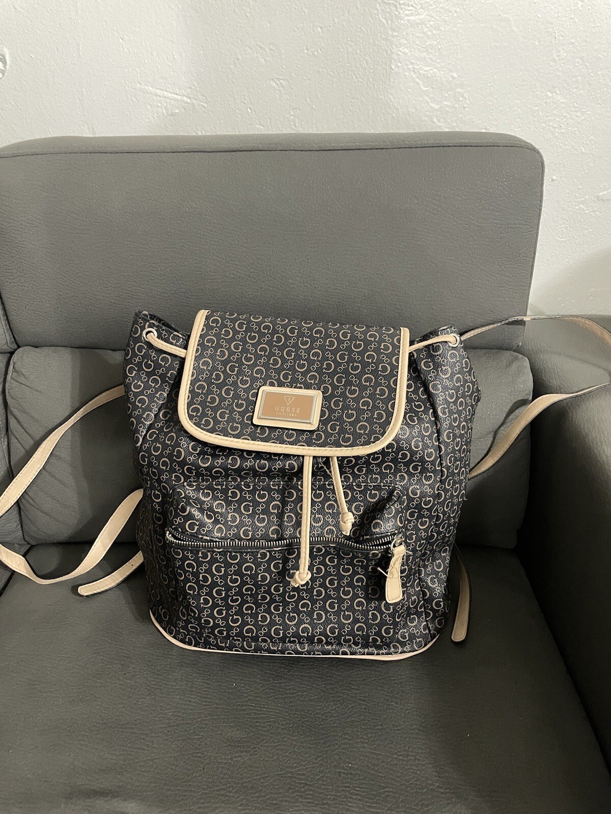 GUESS EST 1981 Backpack Brown | eBay