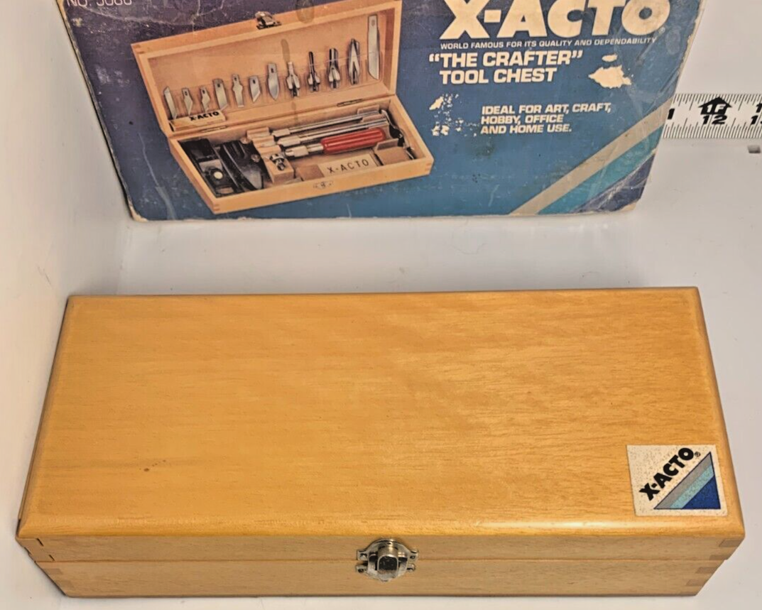 Vintage X-Acto Craft Carving Tool Set in Original Wood Box - Not ...