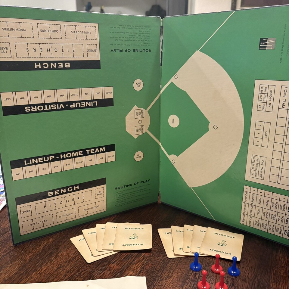 VTG 1962 "Baseball Strategy" Board Game Avalon Hill Co Sports Game | eBay
