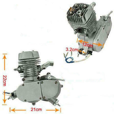 Complete 80cc 2 Stroke Petrol Gas Motor Engine Kit For Motorized Bike ...