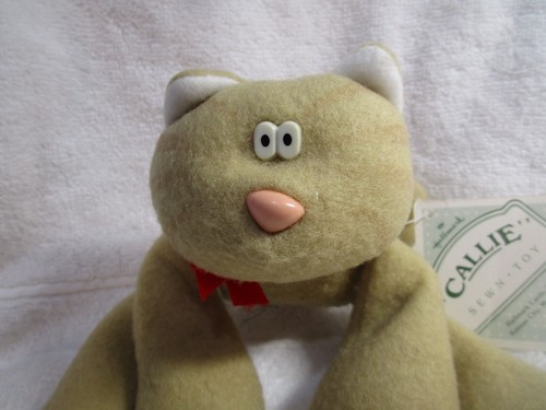 Vintage Hallmark Sewn Toy Plush Callie Plush Cat*Cute Floppy Friend*5 ...