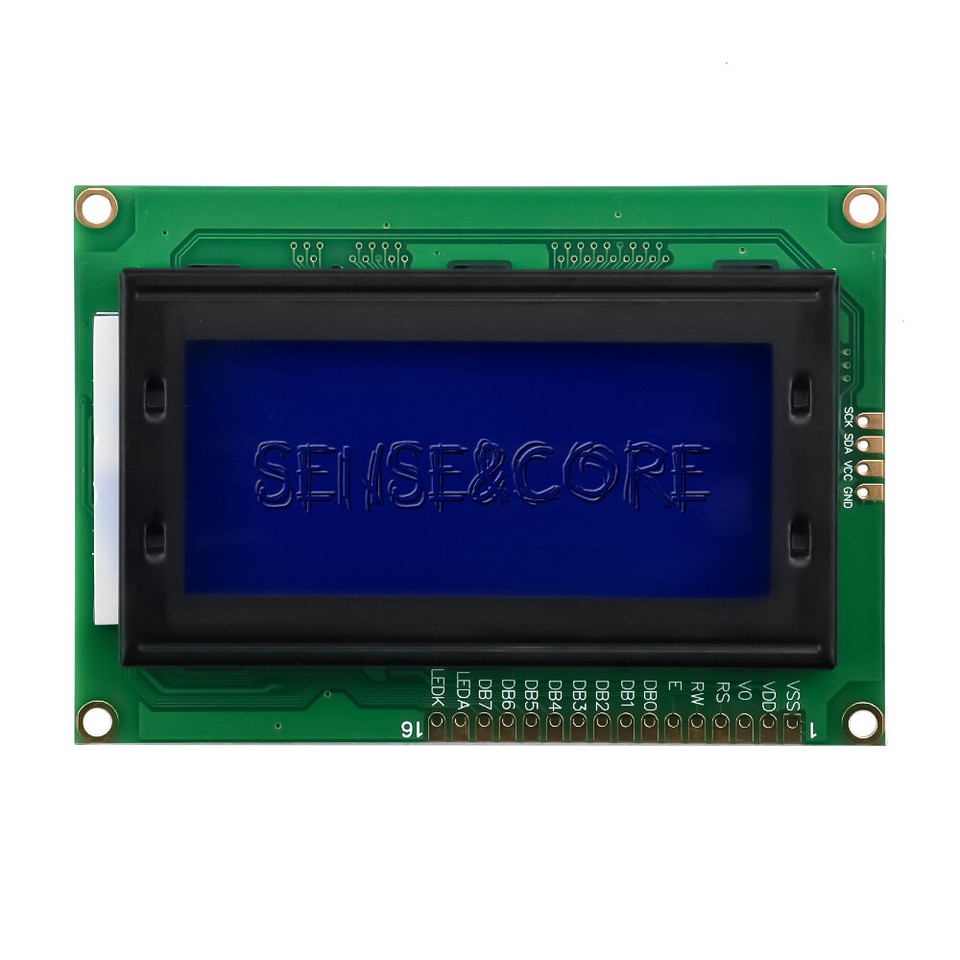 HD44780 4x16 chr 16x4 BLUE STN NEGATIVE Backlight LCD Display- | eBay