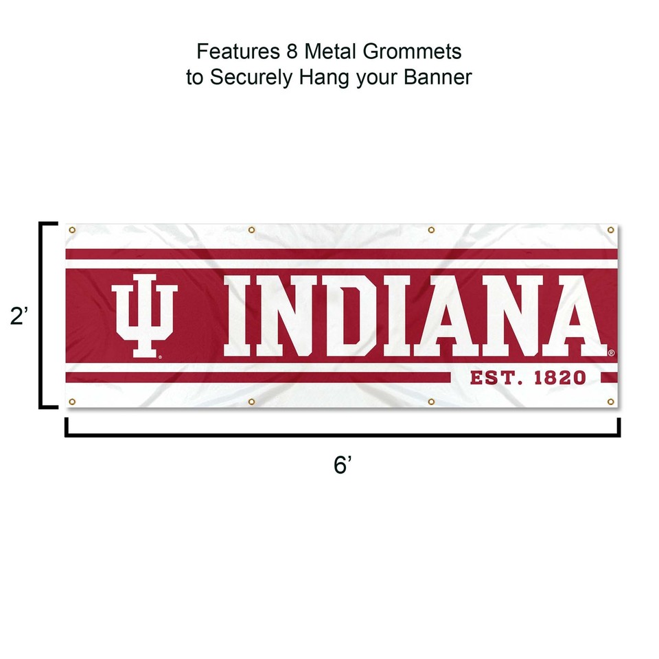 Indiana Hoosiers Large 6 Foot Banner | eBay