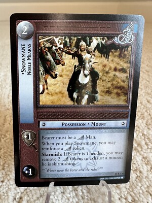 LOTR TCG Snowmane Noble Mearas 13r136 (Bloodlines) Lord Of The Rings ...