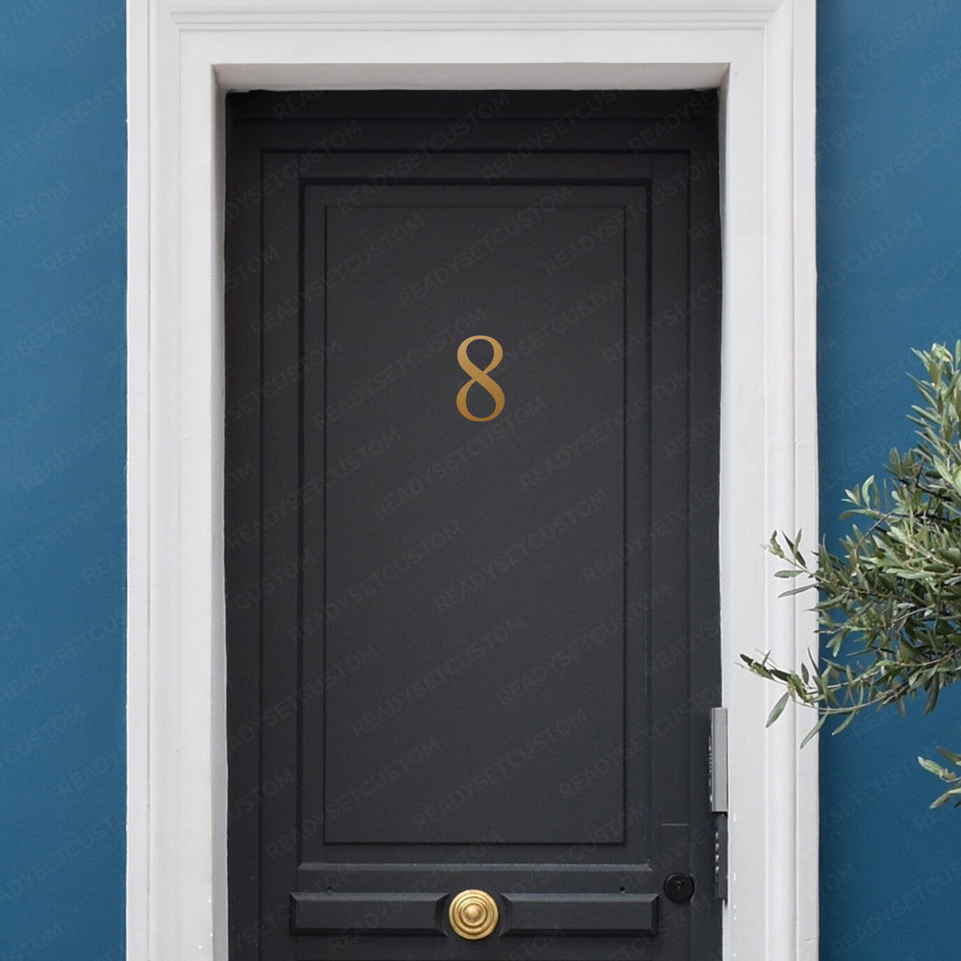 Gold Fanlight Transom House Front Door Number Sticker, Classy Premium ...