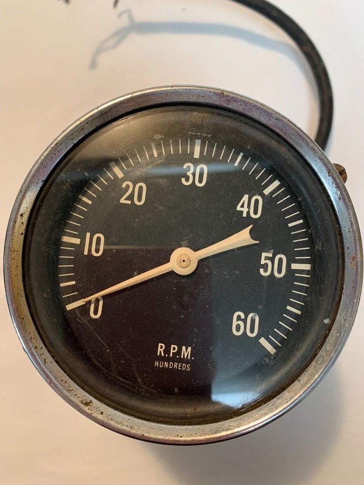 Vintage 0-6000 RPM Tachometer 1950-1960s | eBay