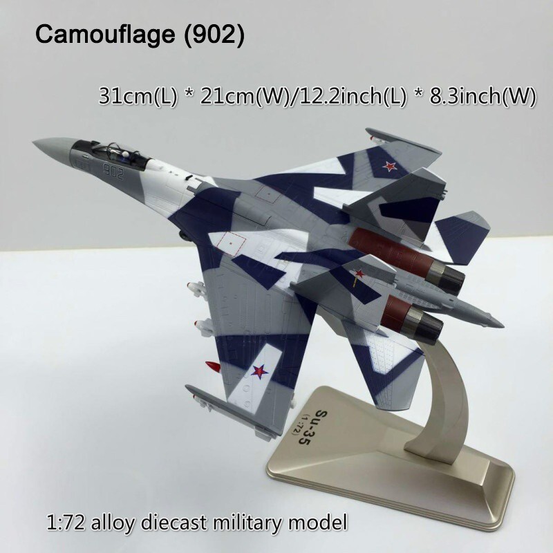 1:72 Alloy Diecast Military Model Russian Sukhoi Su-35 Super Flanker ...