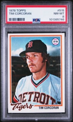 TIM CORCORAN 1978 TOPPS BASEBALL CARD #515 PSA 8 NM-MT GRADED | eBay