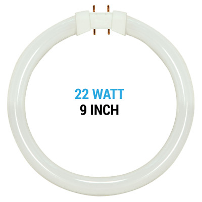 Satco FC22T5/841 Fluorescent 9 Inch Circline 22W T5 4-Pin 2GX13 4100K ...