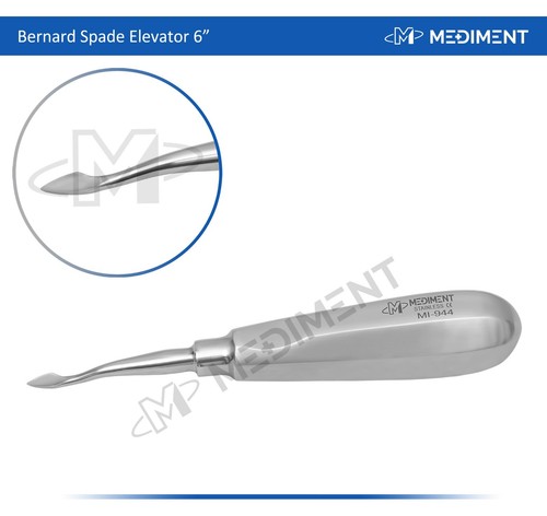 Dental Surgery Elevator Bernard Spade 6'' Length Root Extraction, Teeth ...
