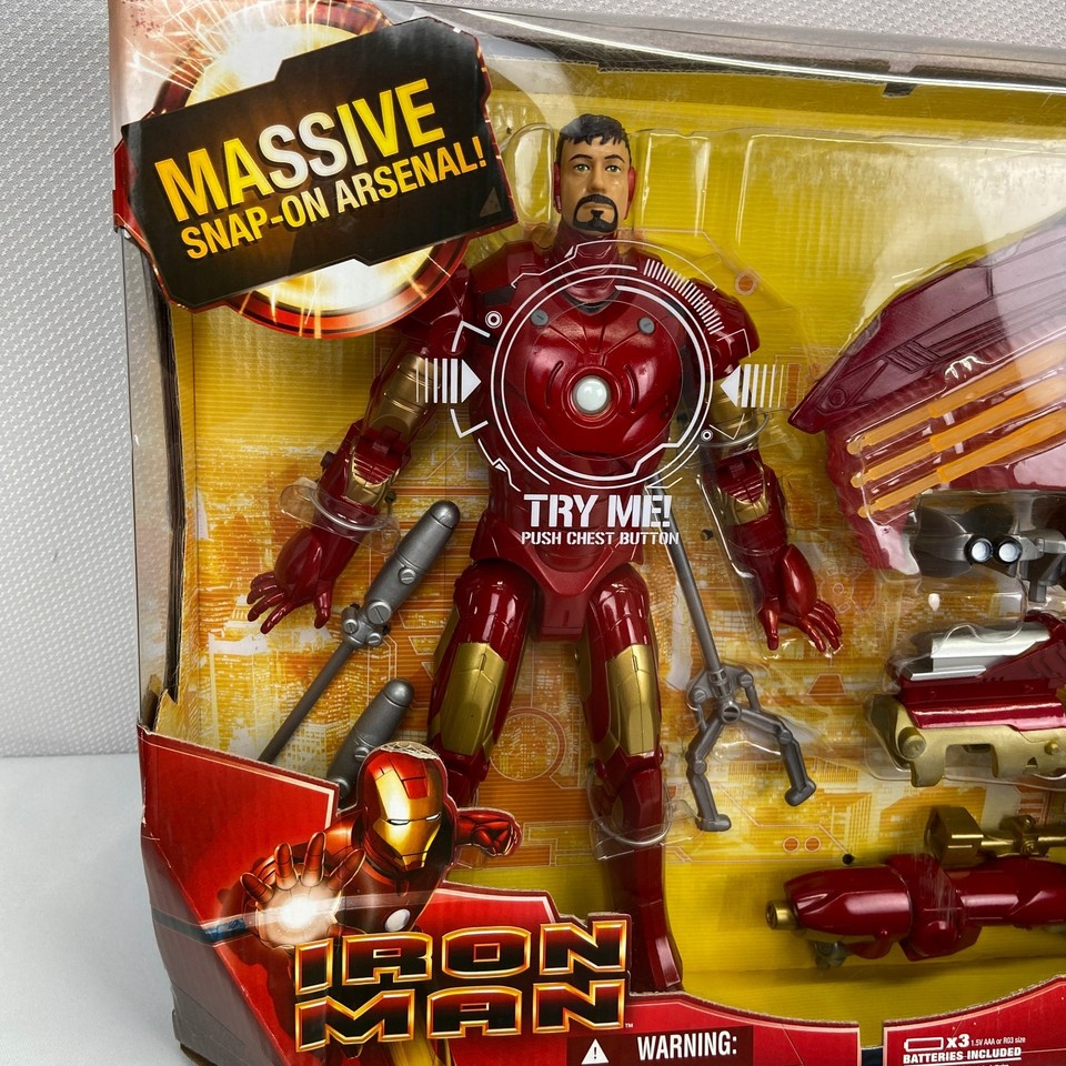 New / Rare Invincible 12" inch IRON MAN - Motion Activated Sound ...