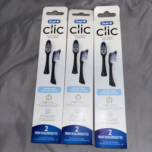 Oral-B Clic Toothbrush Ultimate Clean Replacement Brush Heads - Pack Of ...