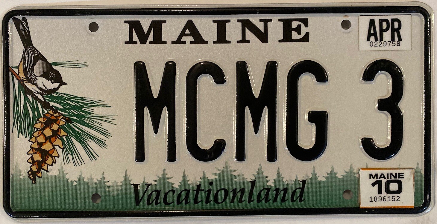 Vanity MCMG MC MG license plate Megan Michael Michelle Maria Max ...