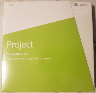 Microsoft Project Standard 2013 Retail DVD Install PC 1 Use | eBay