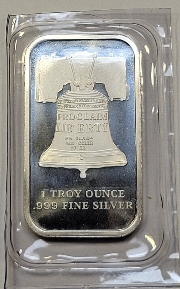 1 OZ - SD BULLION PROCLAIM LIBERTY - .999 - PRISTINE SILVER BAR | eBay UK