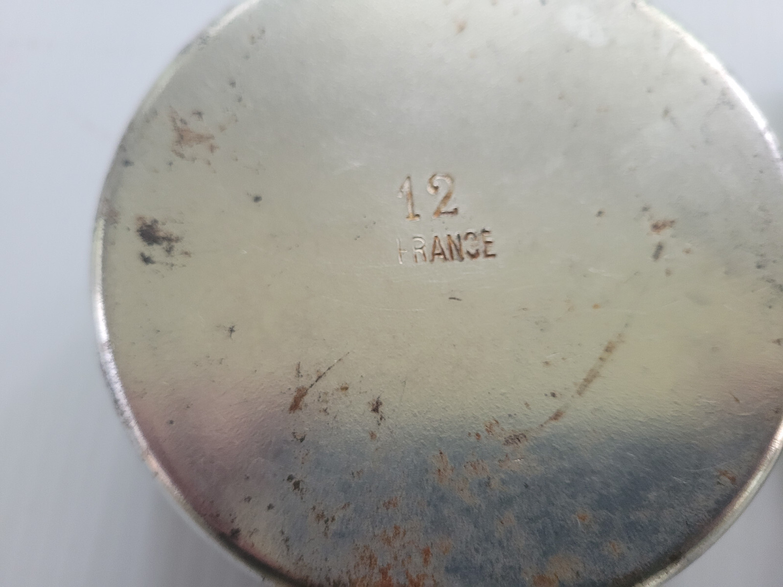 3 Vintage French Charlotte Souffle Molds #12 Heart Handle Tinned 12 cm ...