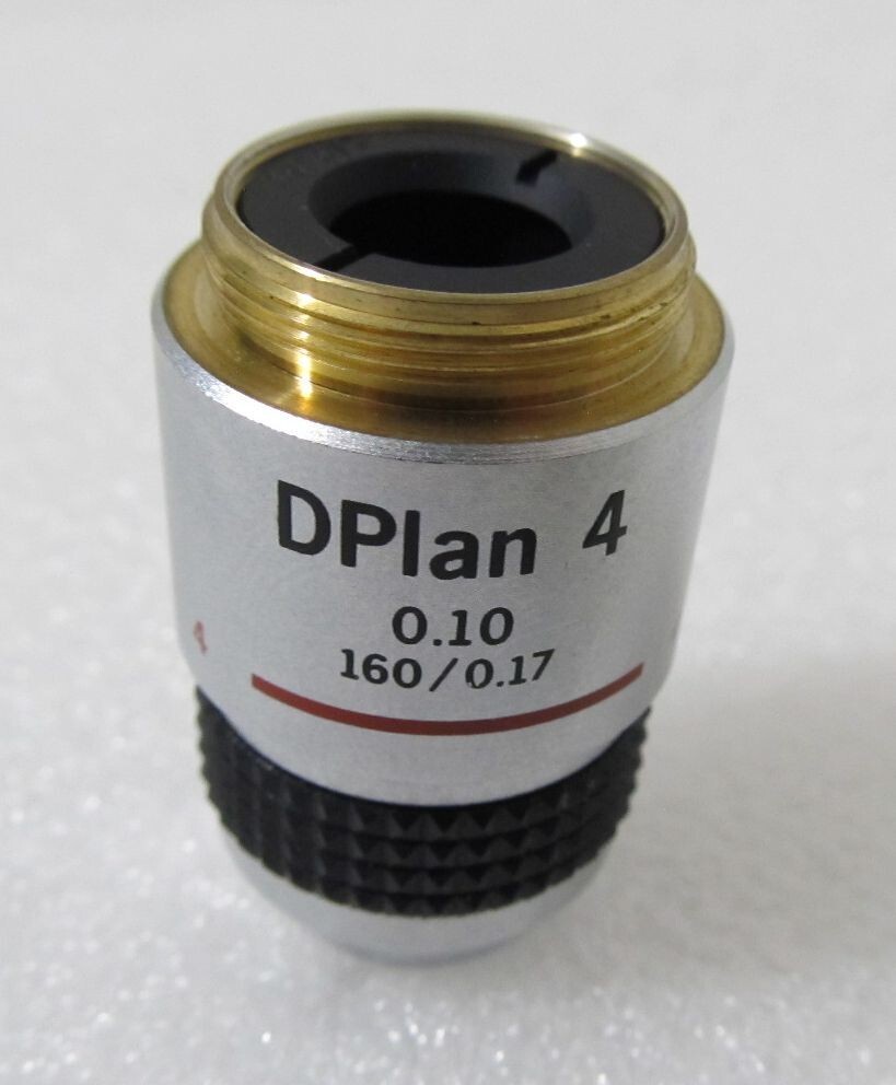 Olympus DPlan 4 0.10 160 / 0.17 Microscope Objective | eBay