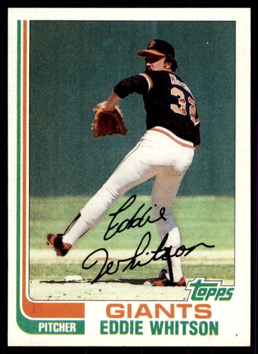 1982 Topps Eddie Whitson #656 San Francisco Giants | eBay