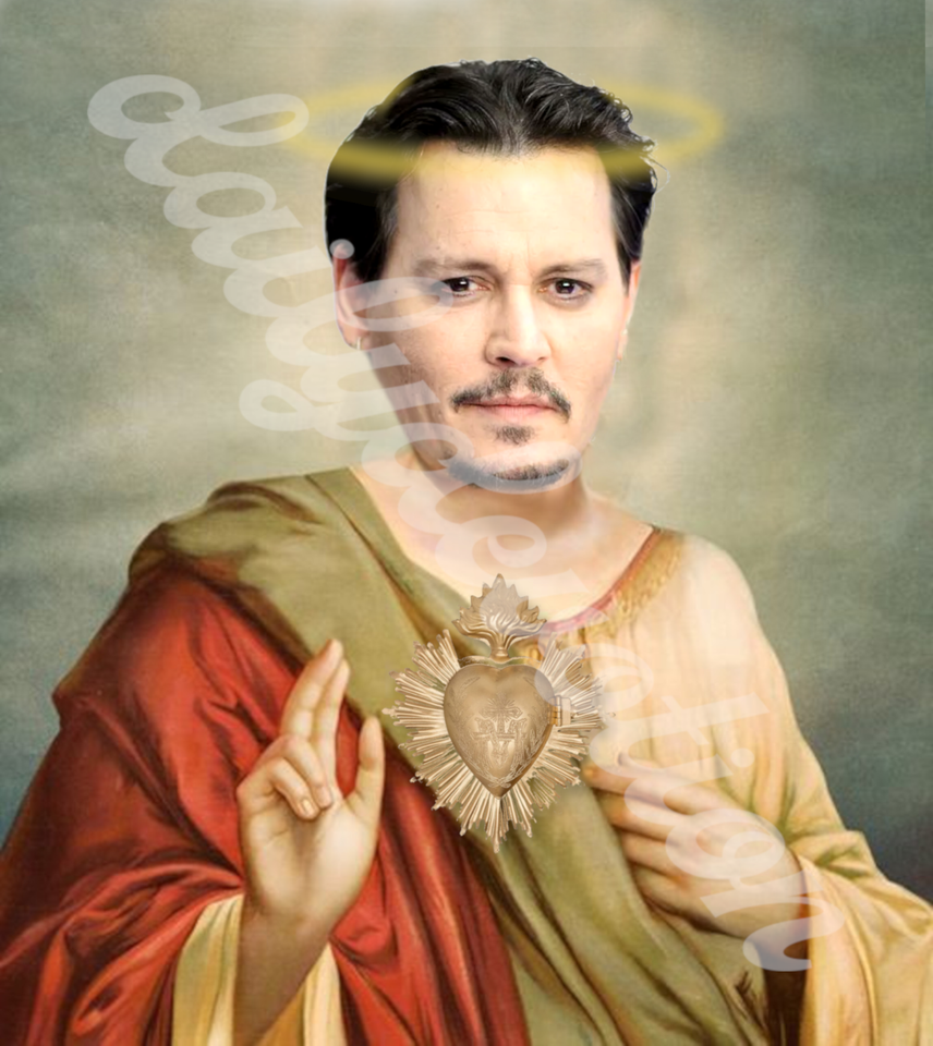 Johnny Depp Parody Devotional Prayer Saint Candle | eBay