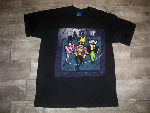 Vintage ZZ Top Band Tour Tee Shirt 94 Antenna Rock 90s T-shirt Al Size ...