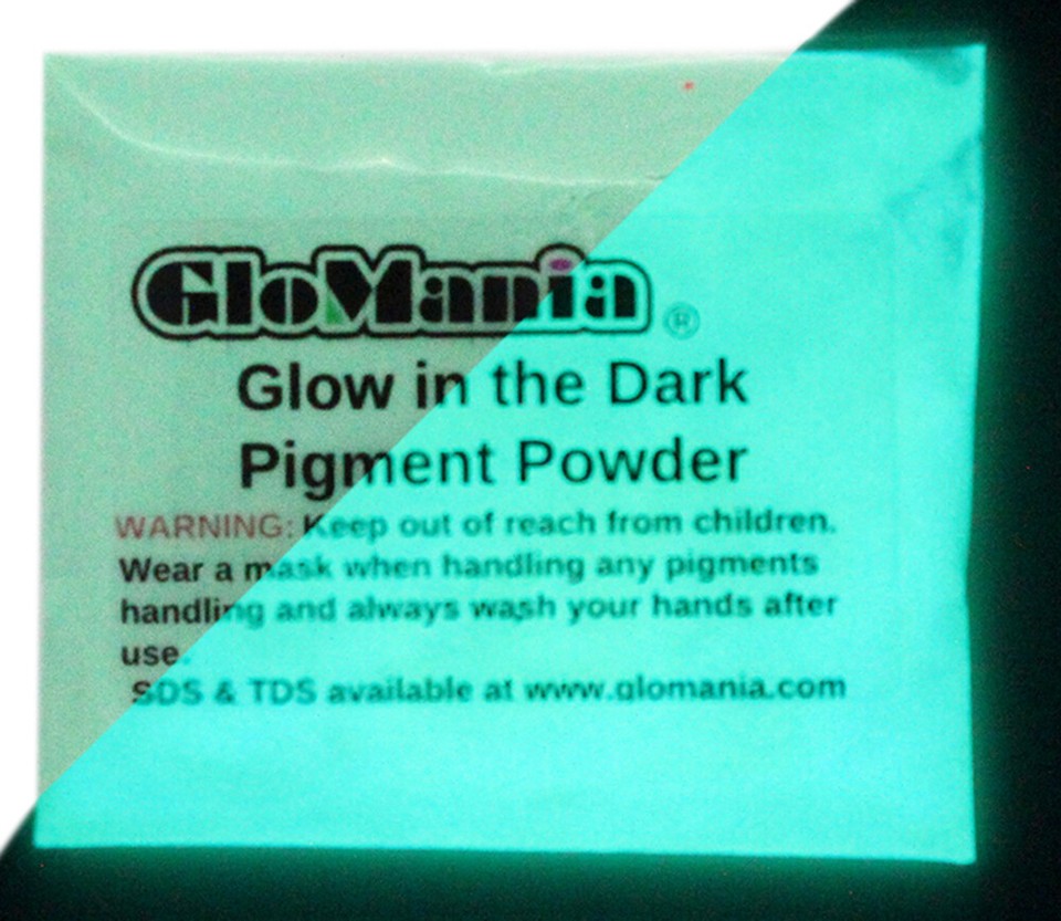 GLOW IN THE DARK POWDER, Pigment NAIL ART, SLIME, GOO, RESIN,JEWELRY ...