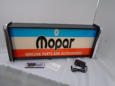 Mopar Genuine Parts LED Display lighted sign lightbox Wall Light | eBay