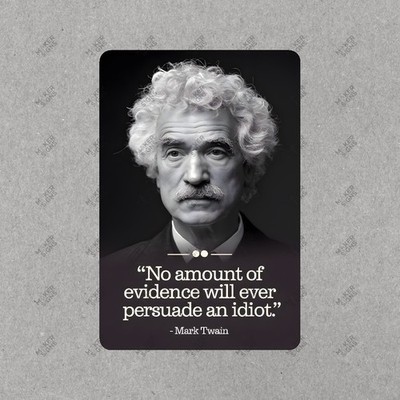 Vintage Mark Twain Quote Sign Inspirational Home Decor for Literature ...